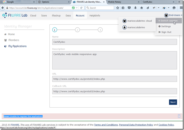 Help 4758 Fiwarerequesttechsecurityidm Keyrockcannot Create An Application Jira 0705